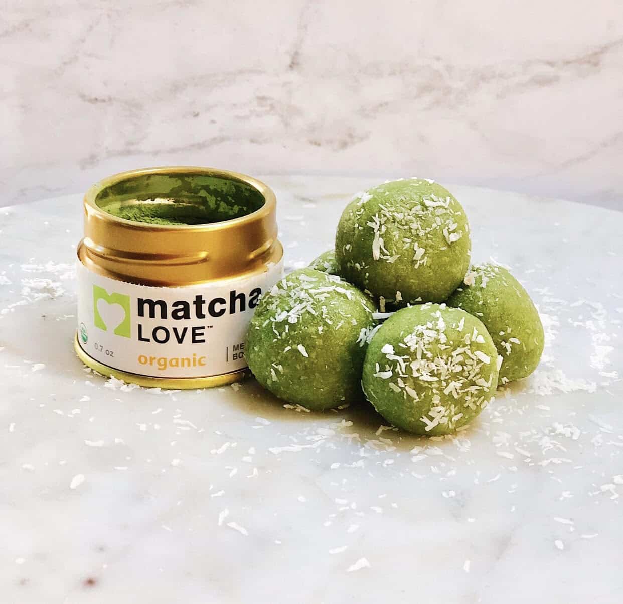 Coconut Matcha Balls Recipe for Sweets - Nourished by Anne